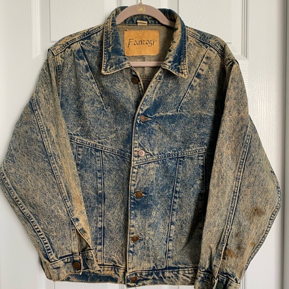 Jackets & Coats | Vintage Stone Washed Denim Jacket | Poshmark